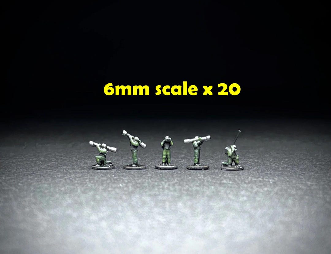 6mm HUNTER Platoon: 20 Unpainted Miniatures With Hex Bases - Etsy