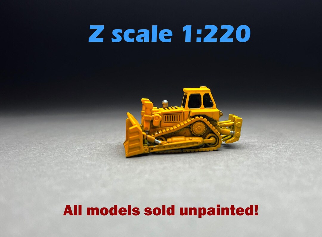 Z Scale (1:220) UNPAINTED One (1) Dozer - NOT a Toy! - Etsy