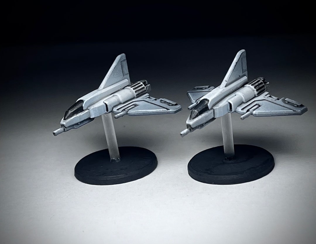 2x Bura Light Fighter. Base and Stand Included!- UNPAINTED, This is NOT ...