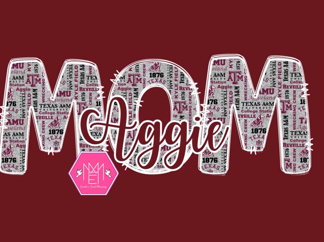 Texas A&M Aggies Mom Png - Etsy