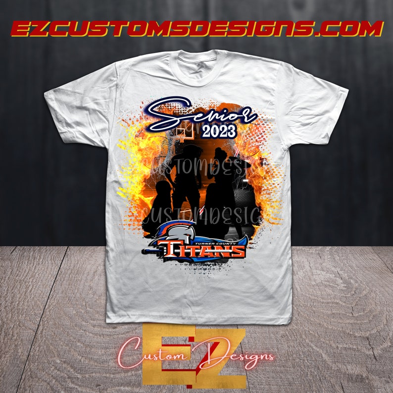 High School Senior Shirt, Digital 3D Senior Graduation 48 Center Print ...