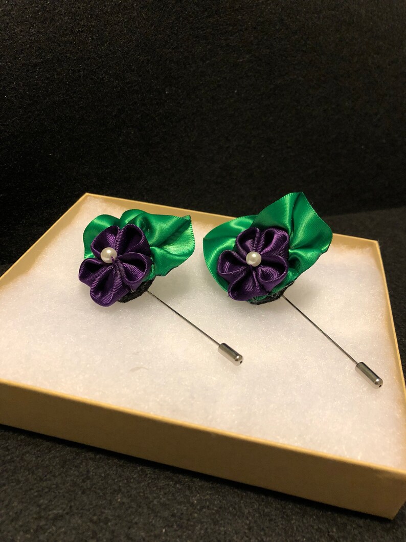African Violet Lapel Pin - Etsy