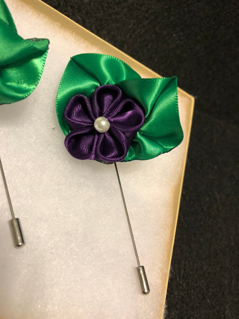 African Violet Lapel Pin - Etsy