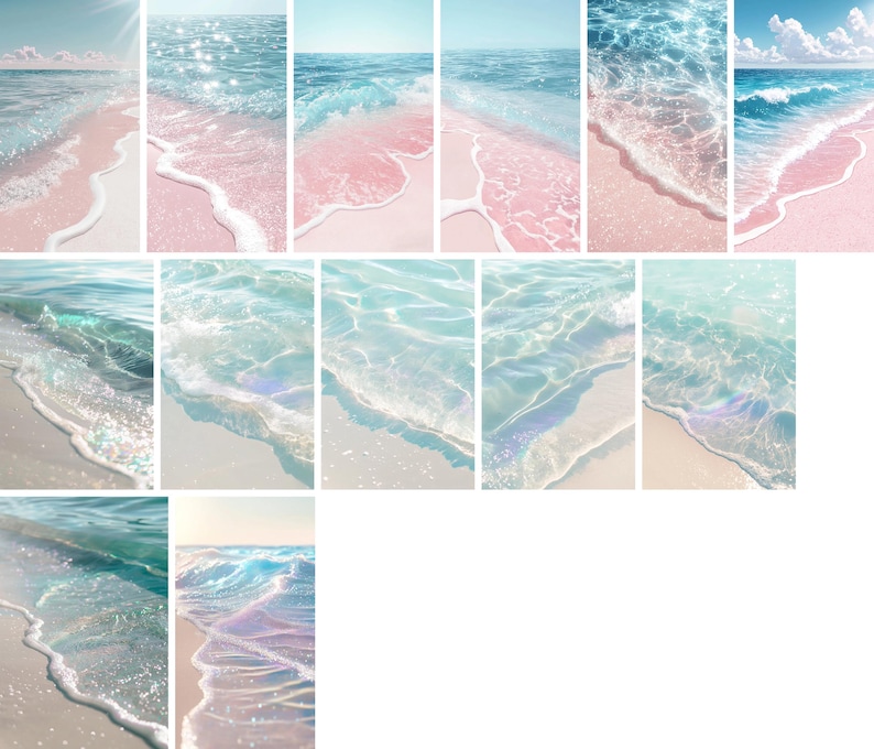 Lockscreen Wallpaper/phone Wallpaper/wave Wallpaper/ iPhone Bundle ...