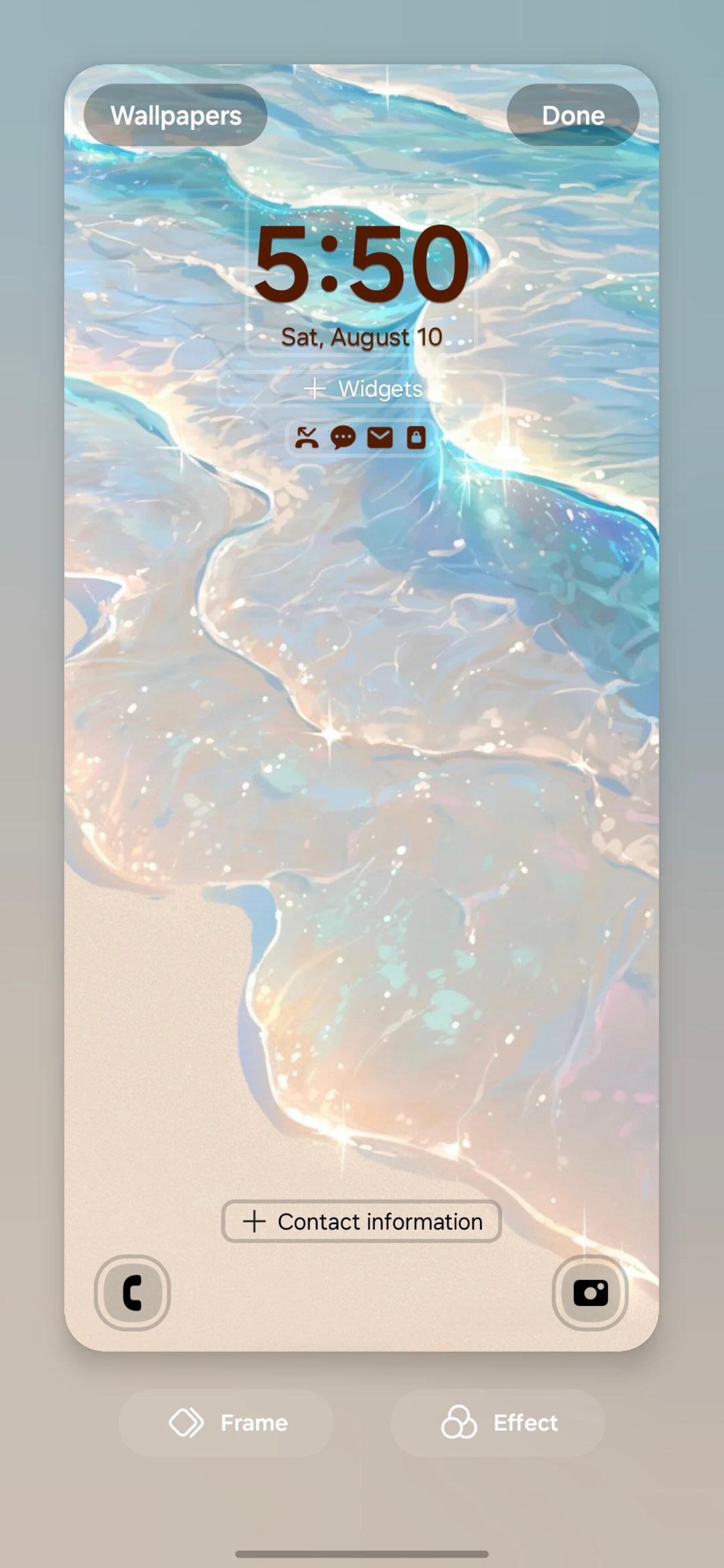 Lockscreen Wallpaper | Phone Wallpaper |dreamy Cozy Wave Wallpaper ...