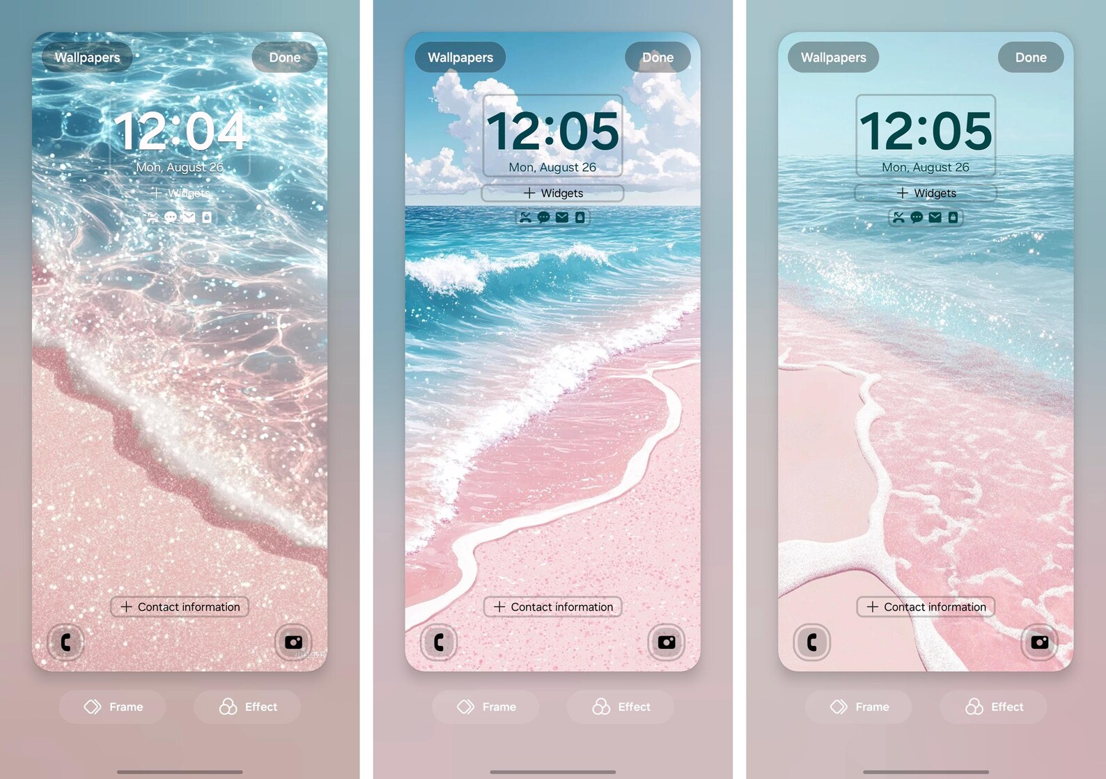 Lockscreen Wallpaper/phone Wallpaper/wave Wallpaper/ iPhone Bundle ...