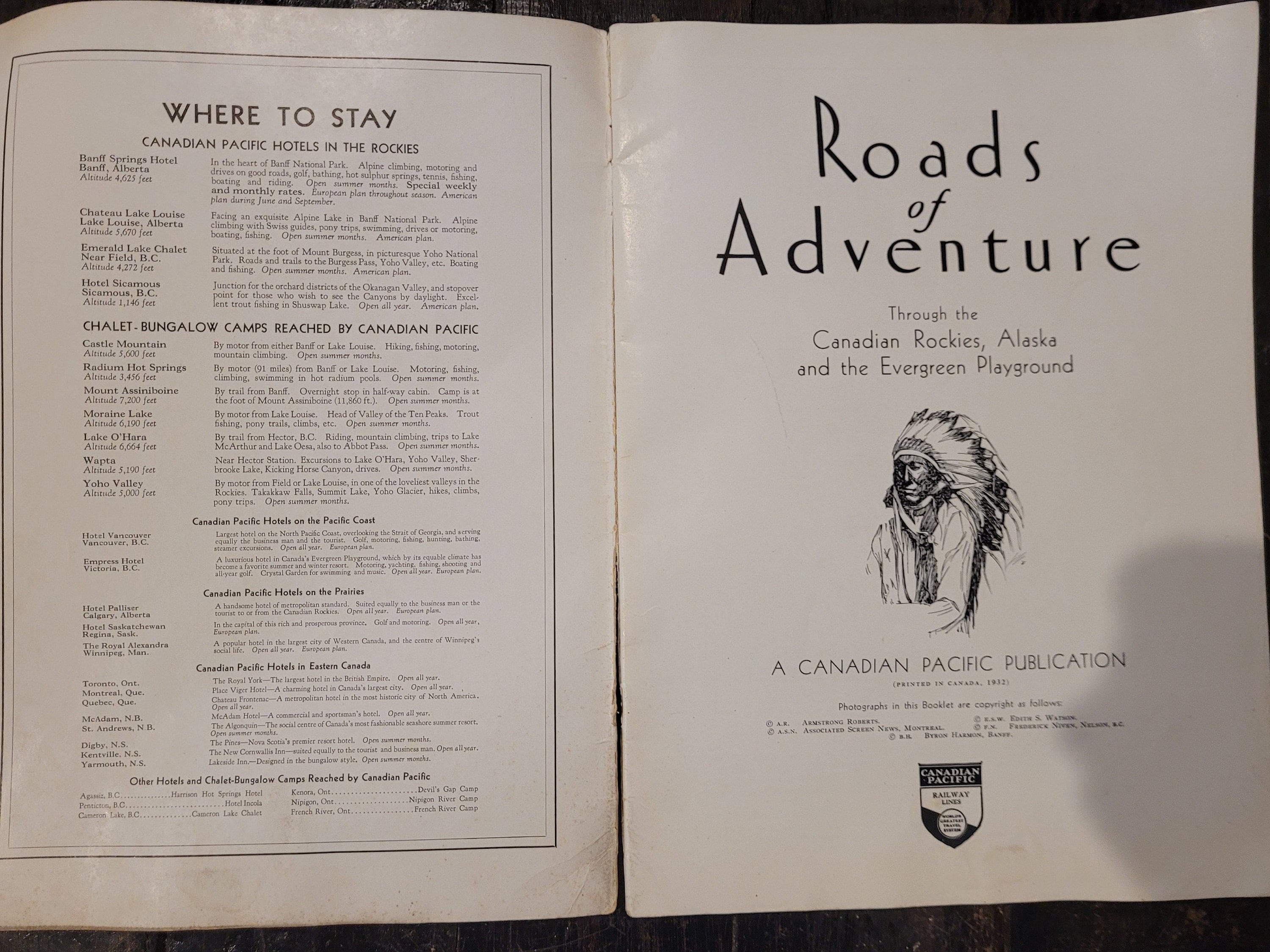 Canadian Pacific Travel Brochure- "through the Canadian Rockies." - Etsy