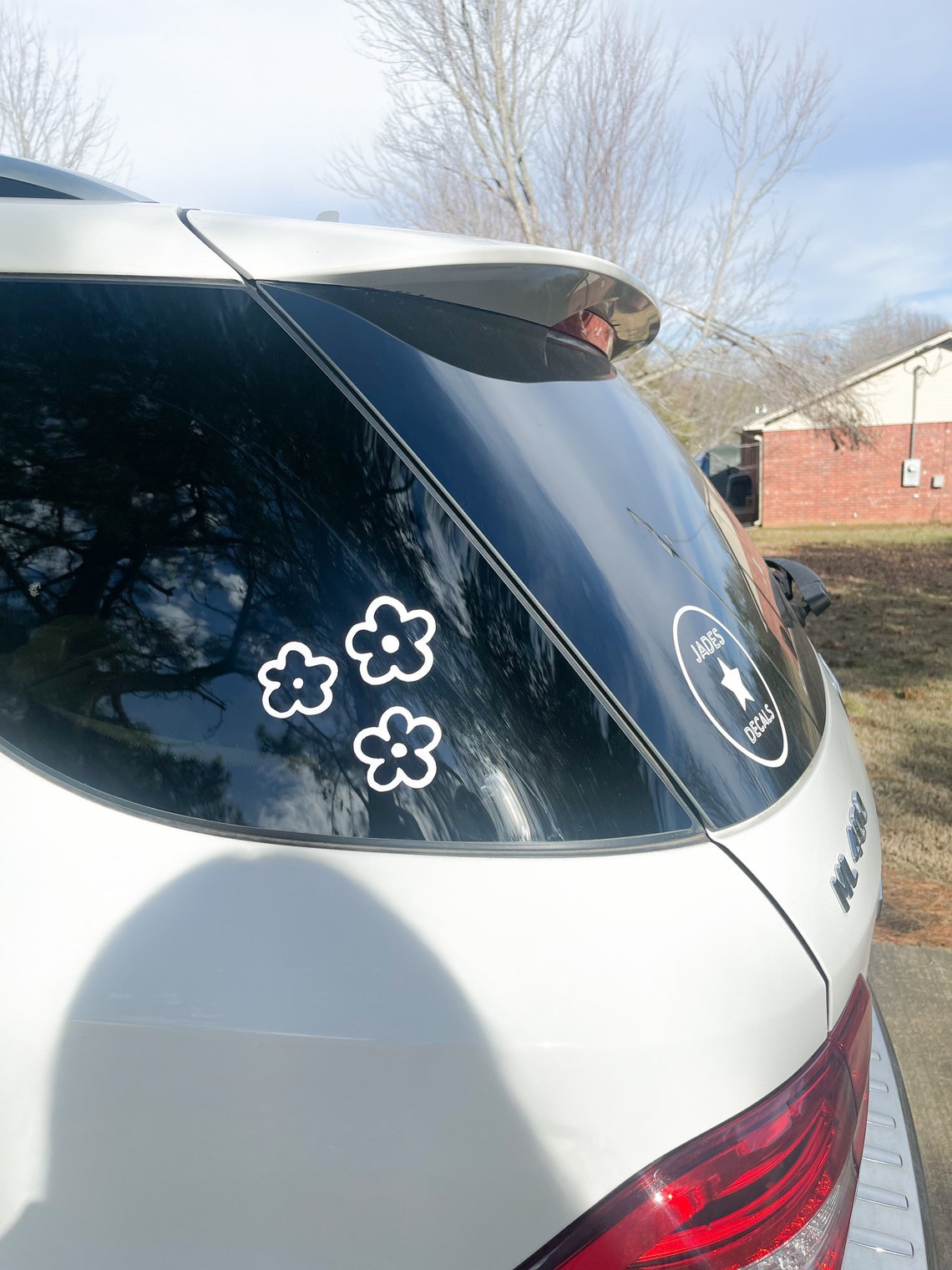 Retro Flower Car Glass Decal Sticker Car Decal Trendy CAE - Etsy