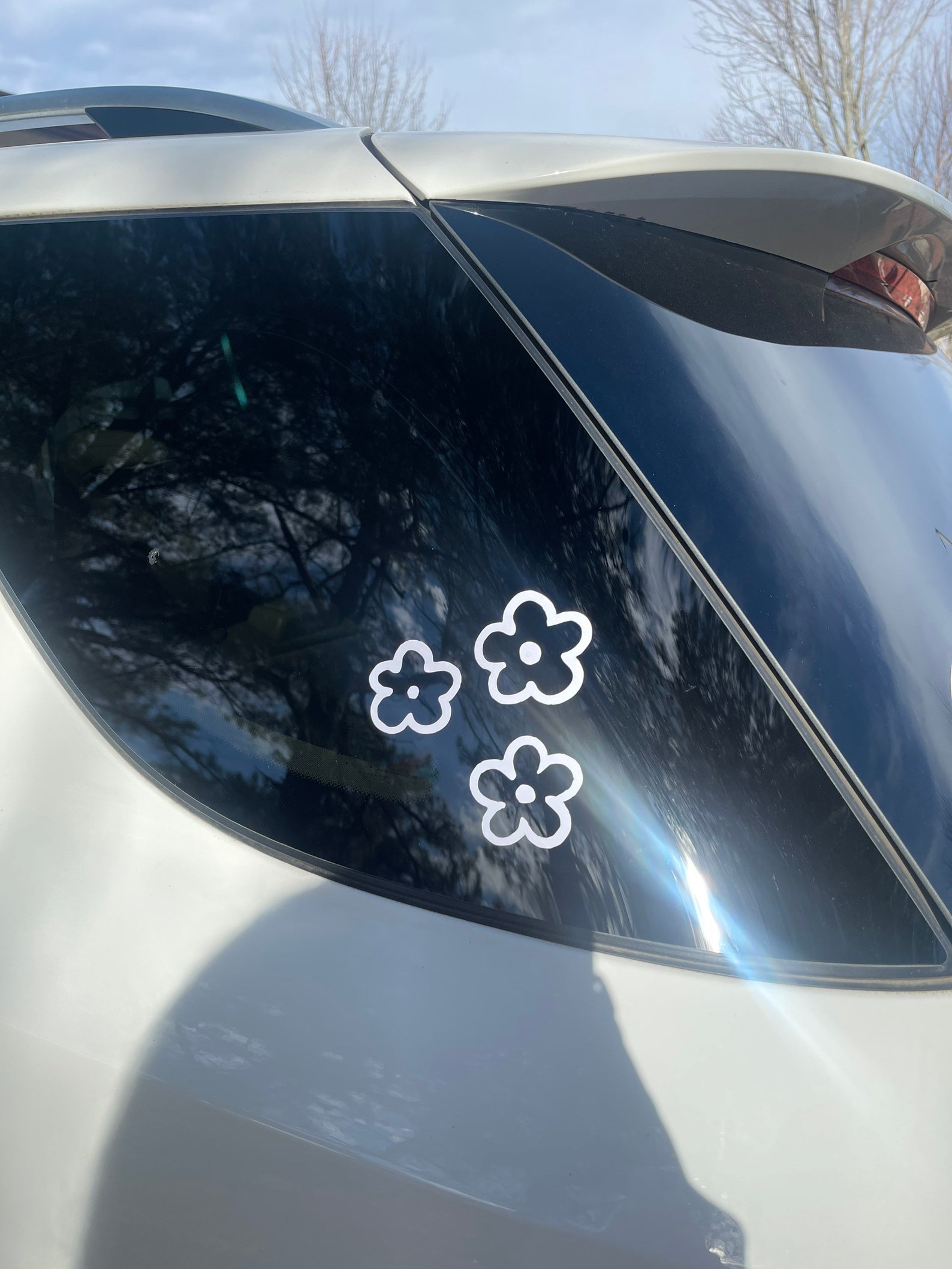 Retro Flower Car Glass Decal Sticker Car Decal Trendy CAE - Etsy