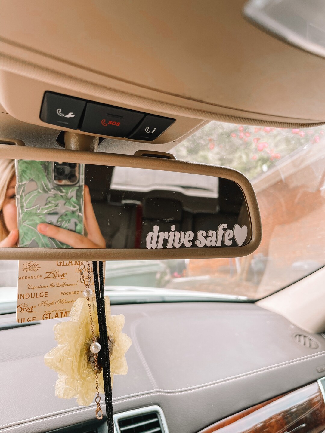 Drive Safe Rear View Mirrior Car Decal Self-affirmation - Etsy UK