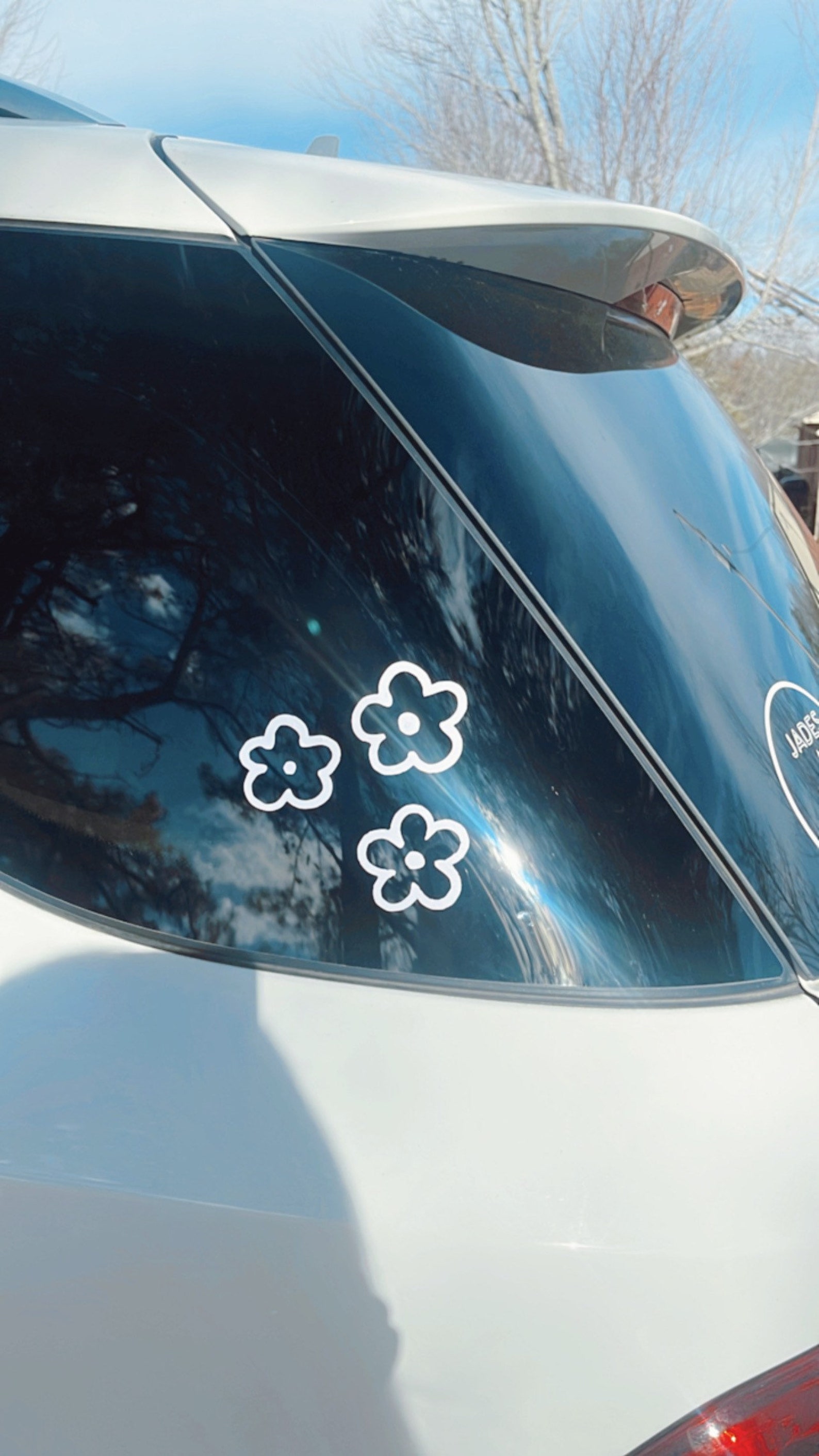 Retro Flower Car Glass Decal Sticker Car Decal Trendy CAE - Etsy