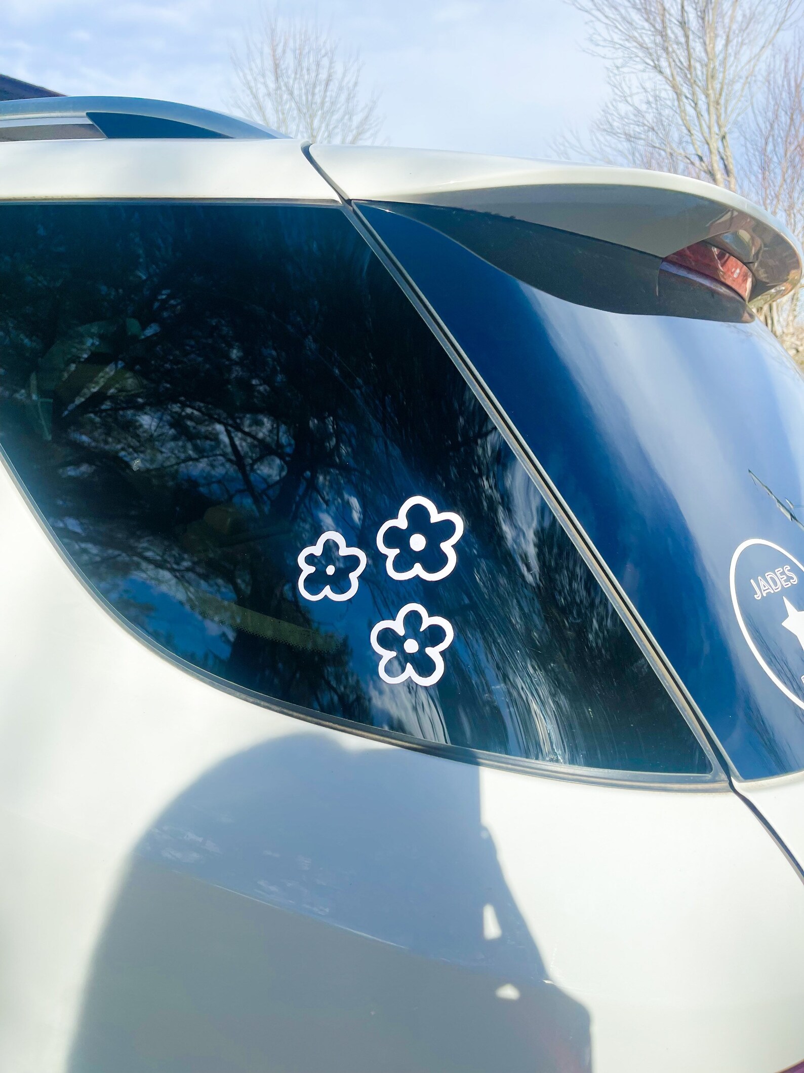 Retro Flower Car Glass Decal Sticker Car Decal Trendy CAE - Etsy