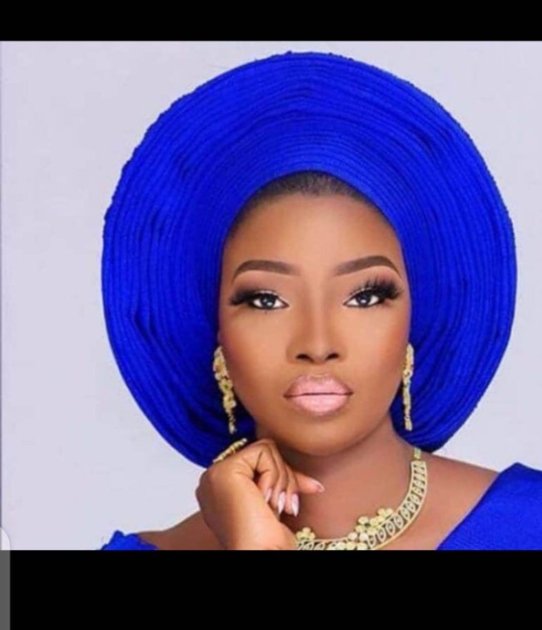 African Autogele: Ready to Wear Aso-oke Head Wrap - Etsy