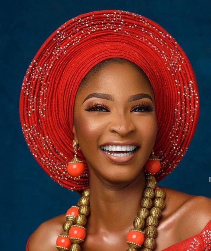 Nigerian Womens Auto Gele African Head Wraps Headbands Hats, Pretied ...