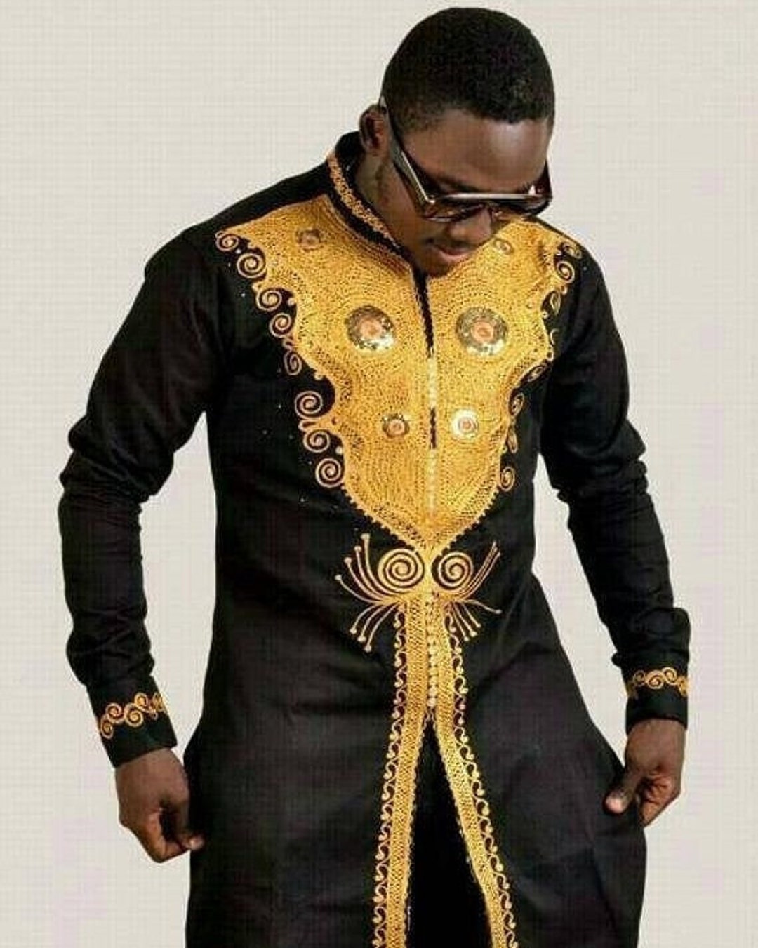 African Mens Clothing, Dashiki Outfits Attire for Groomsmen Wears ...