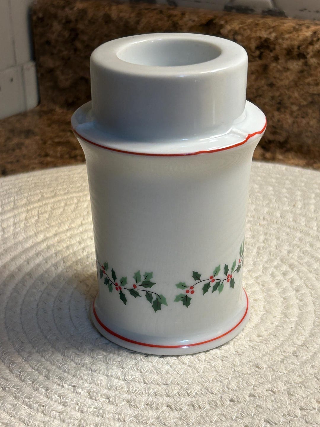 Colonial of Cape Cod Holly Berry Candle Holder- Made in Japan - Etsy