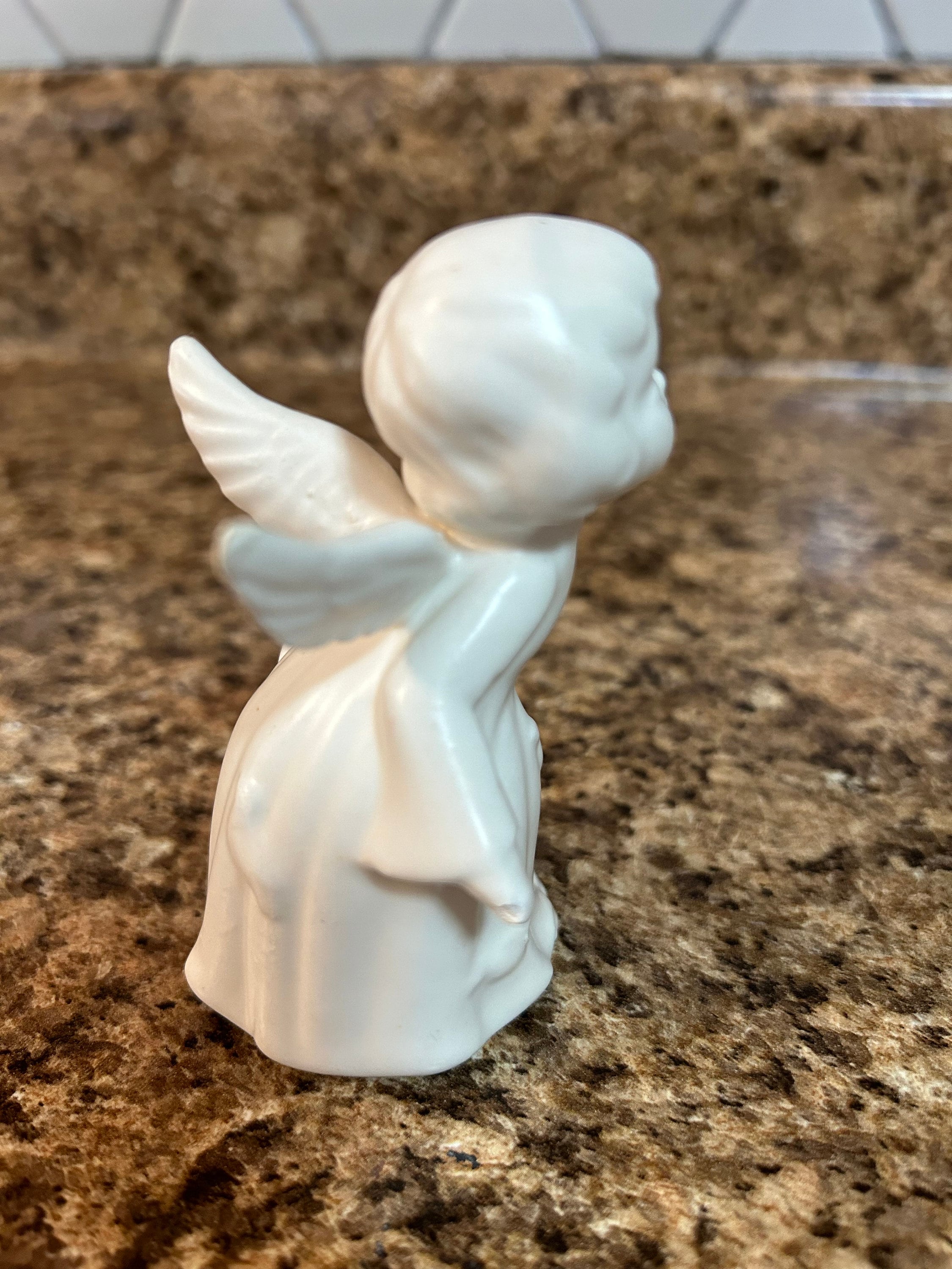 Vintage Ceramic Angel Figurine - Etsy