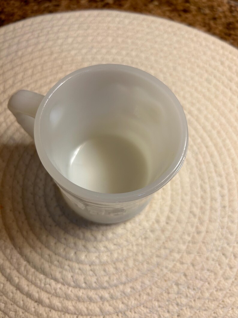 Vintage Milk Glass Grog Mug - Etsy