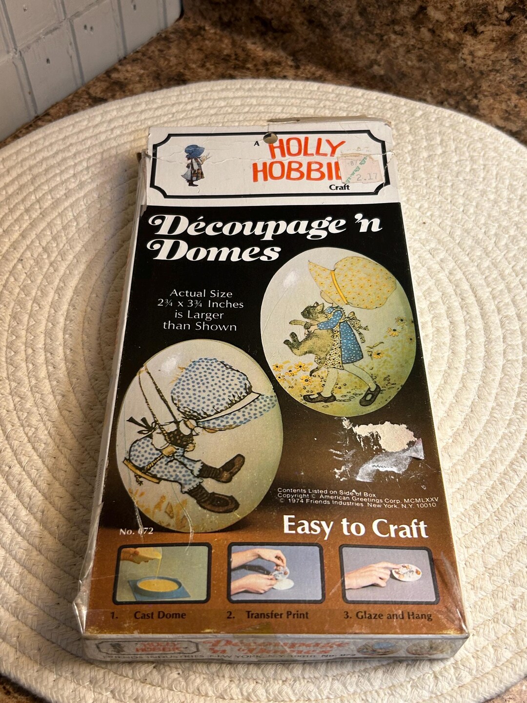Vintage Holly Hobbie Decoupage Domes Kit - Etsy