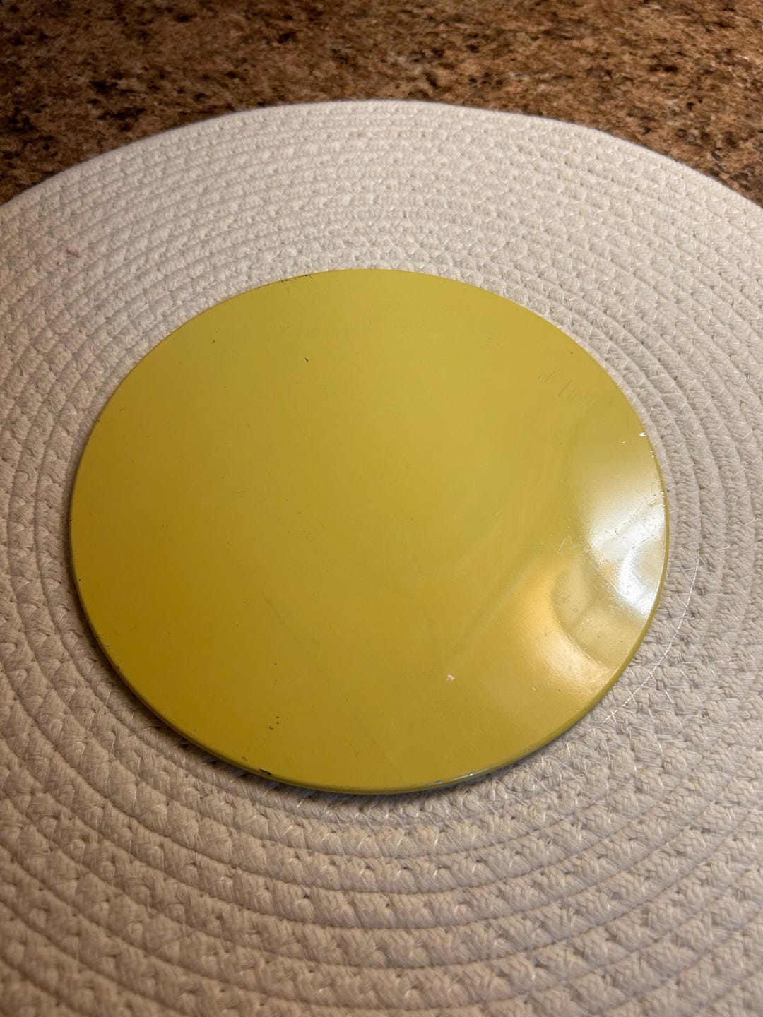 Vintage Gelb Metall Küchen Theke Mat - Etsy.de