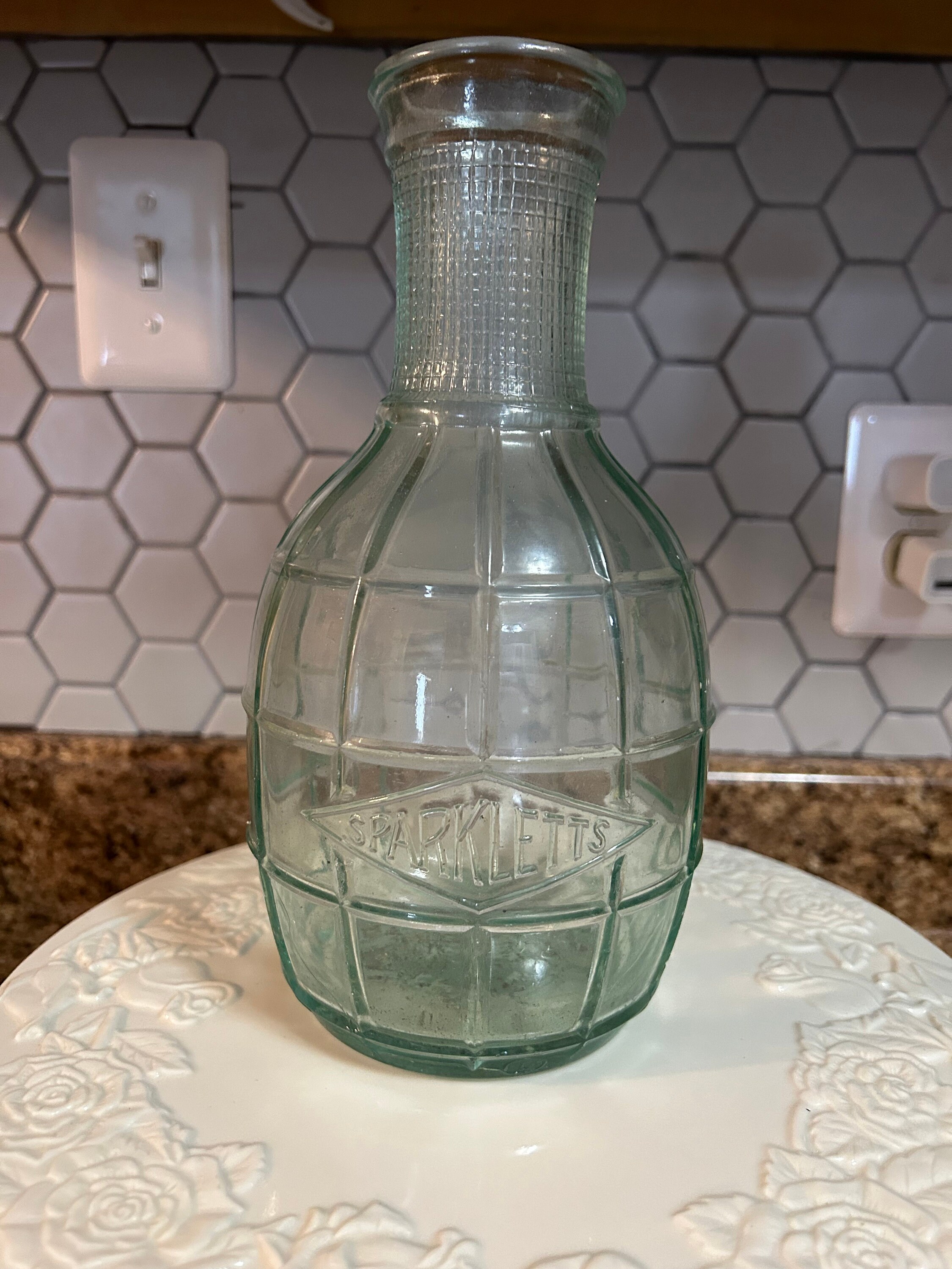 Vintage Sparkletts Glass Refrigerator Water Bottle - Etsy