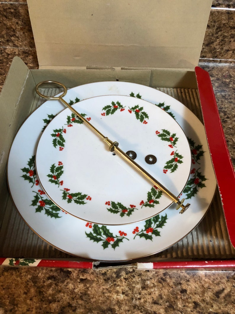 Vintage Porcelain Two-tier Tidbit Server Made in - Etsy