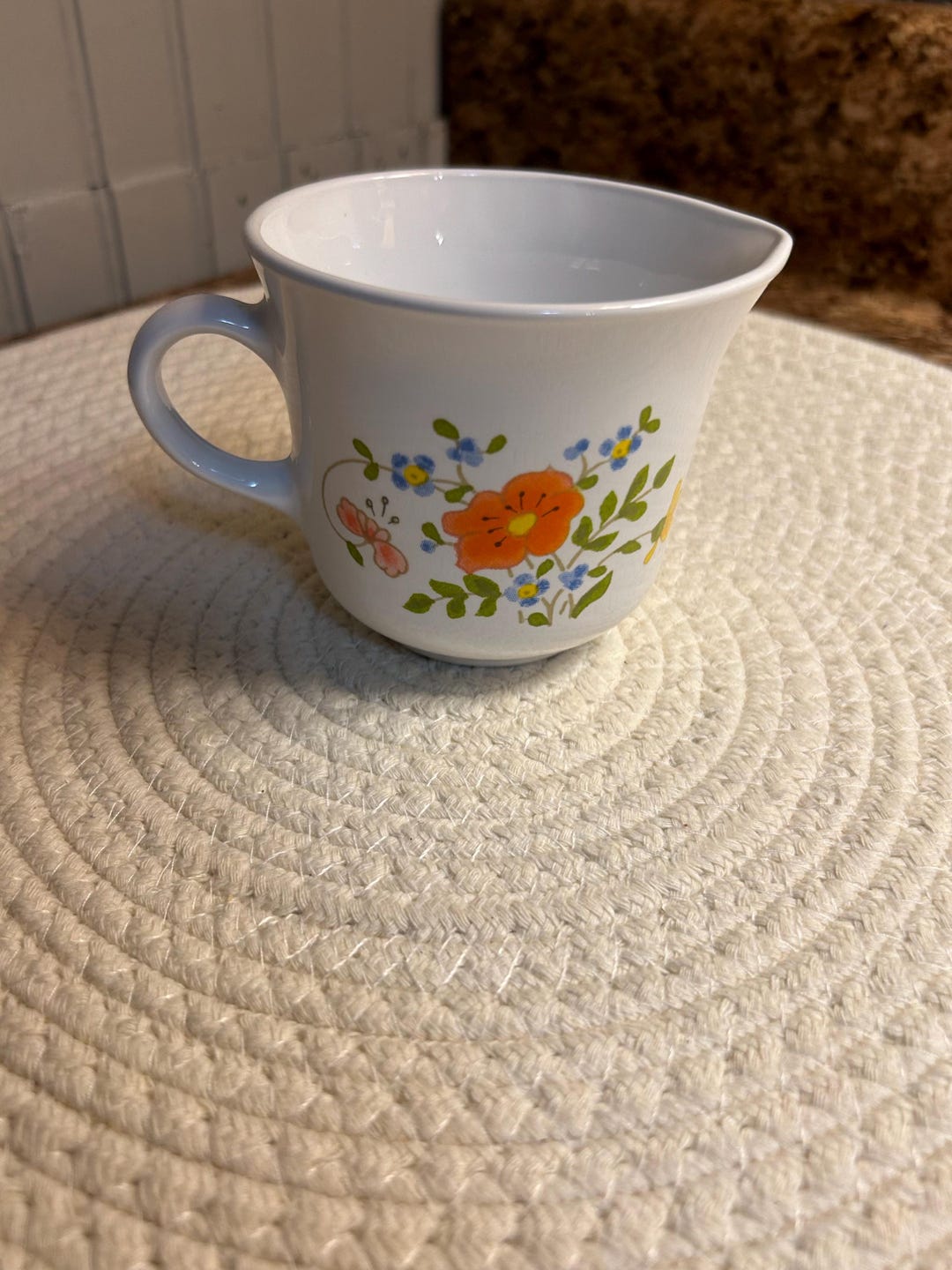 Vintage Corelle by Corning Wildflower Pattern Creamer - Etsy