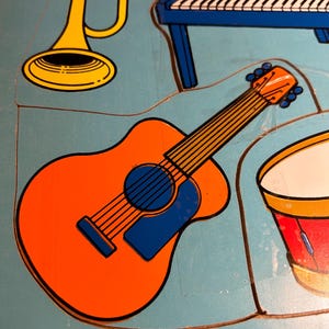 Vintage Playskool Musical Instrument Puzzle - Etsy