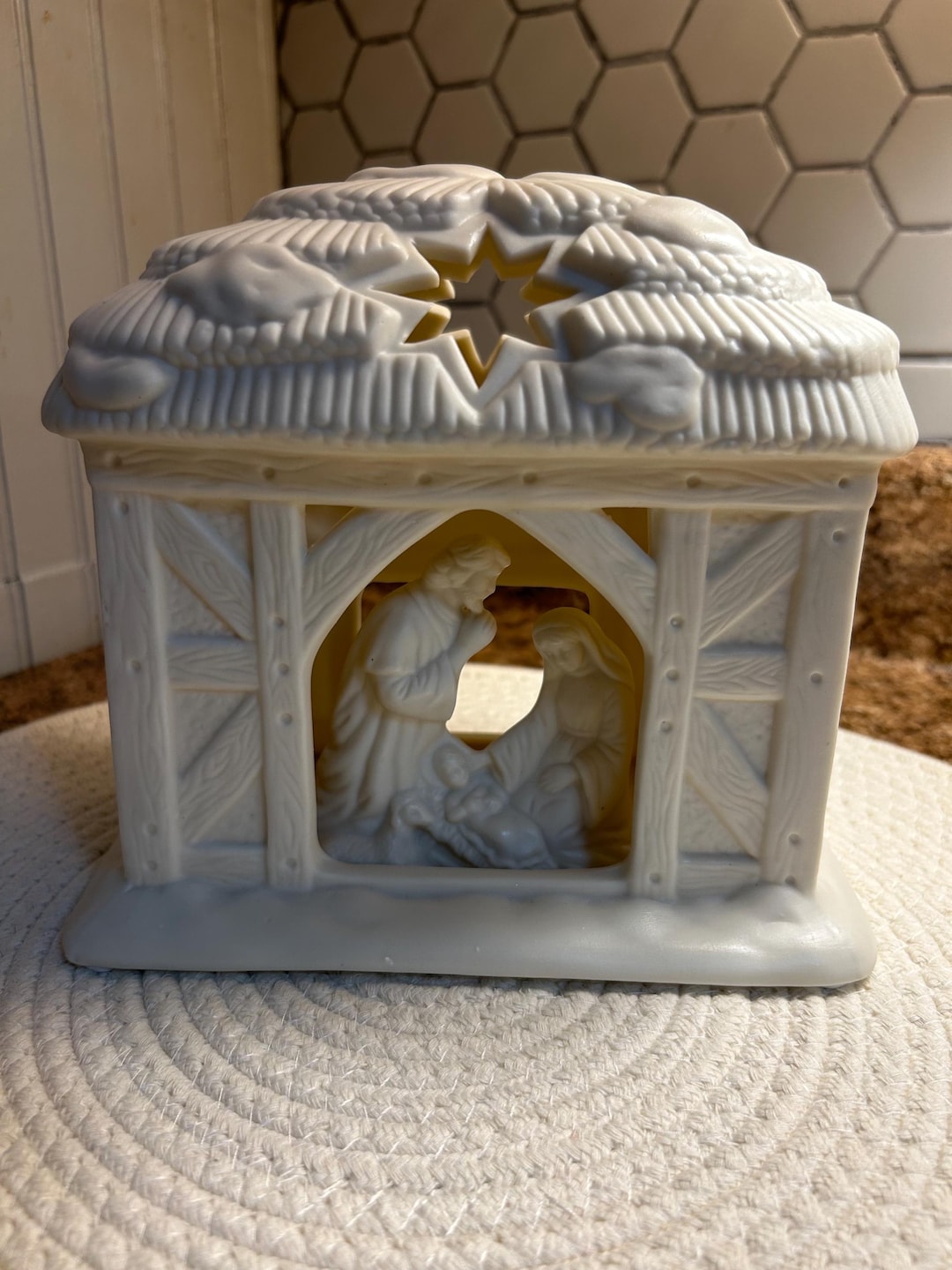 Partylite Nativity “O Holy Night” Tea Light Candle Holder - Etsy