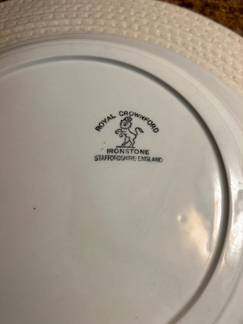 Vintage Royal Crownstone Ironstone Fruit Pie Plate - Etsy
