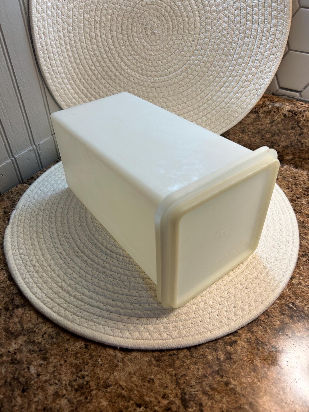 Vintage Tupperware White Frost Cracker Keeper - Etsy