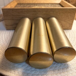 Vintage MCM Decorative Wood Door Bell Wall Box Cover, Aluminum Chimes ...