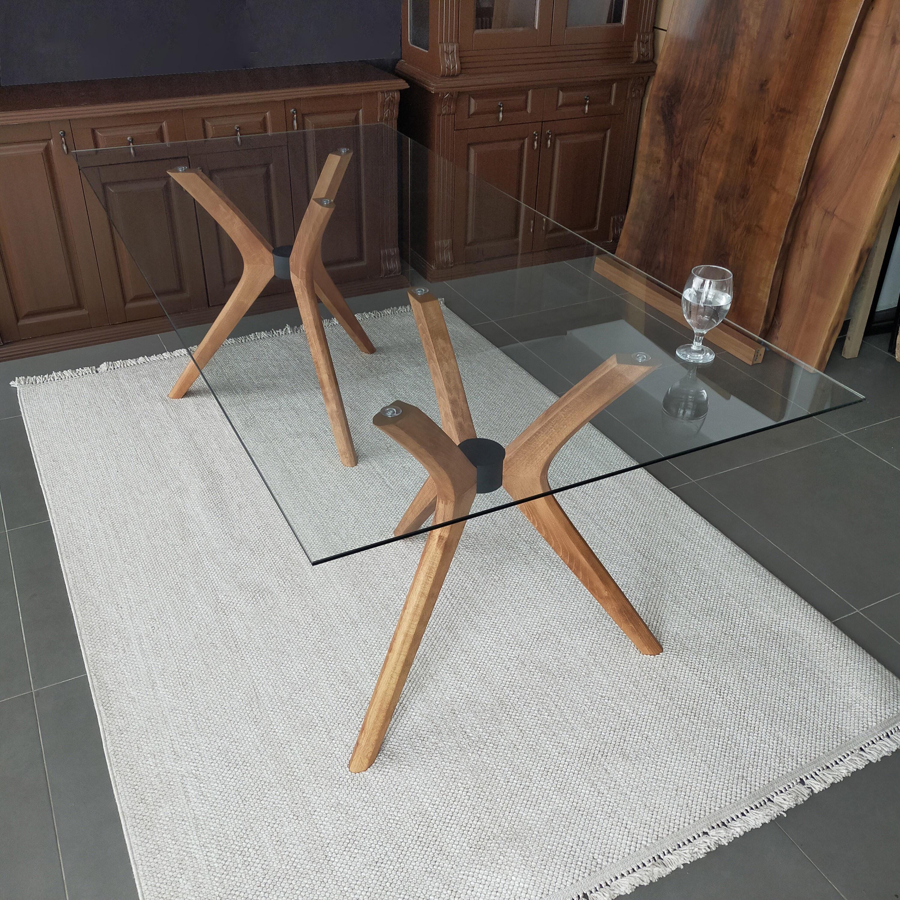 Viensan Beech Wood Spider Legs, Solid Wood Base for Rectangular or Oval ...