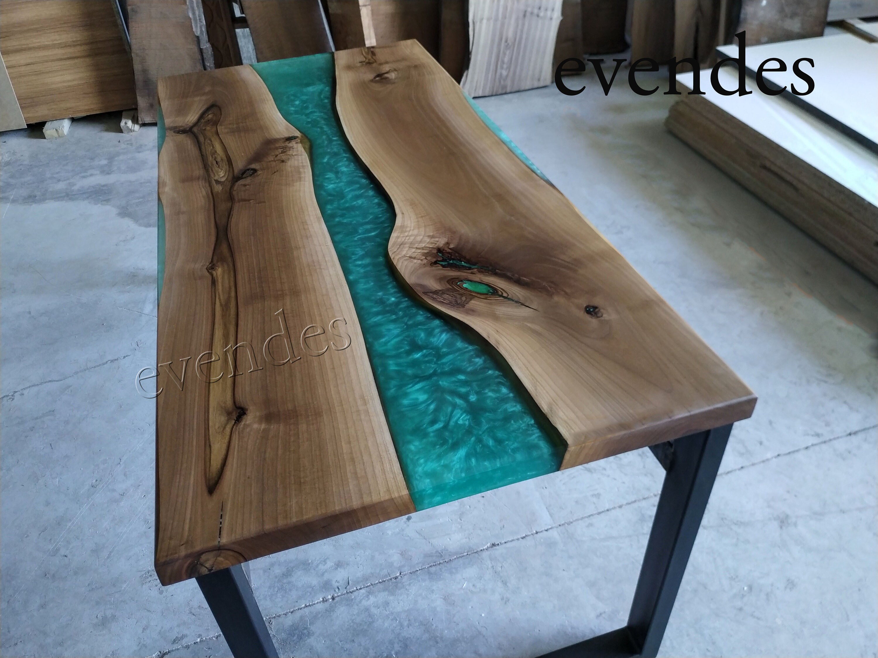 Epoxy table decor dining table office desk river table | Etsy