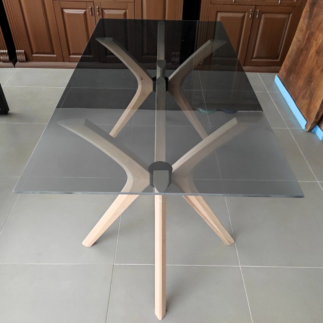 Beech Wood Table Legs, Wood Table Legs, Dining Table Legs, Glass Table ...