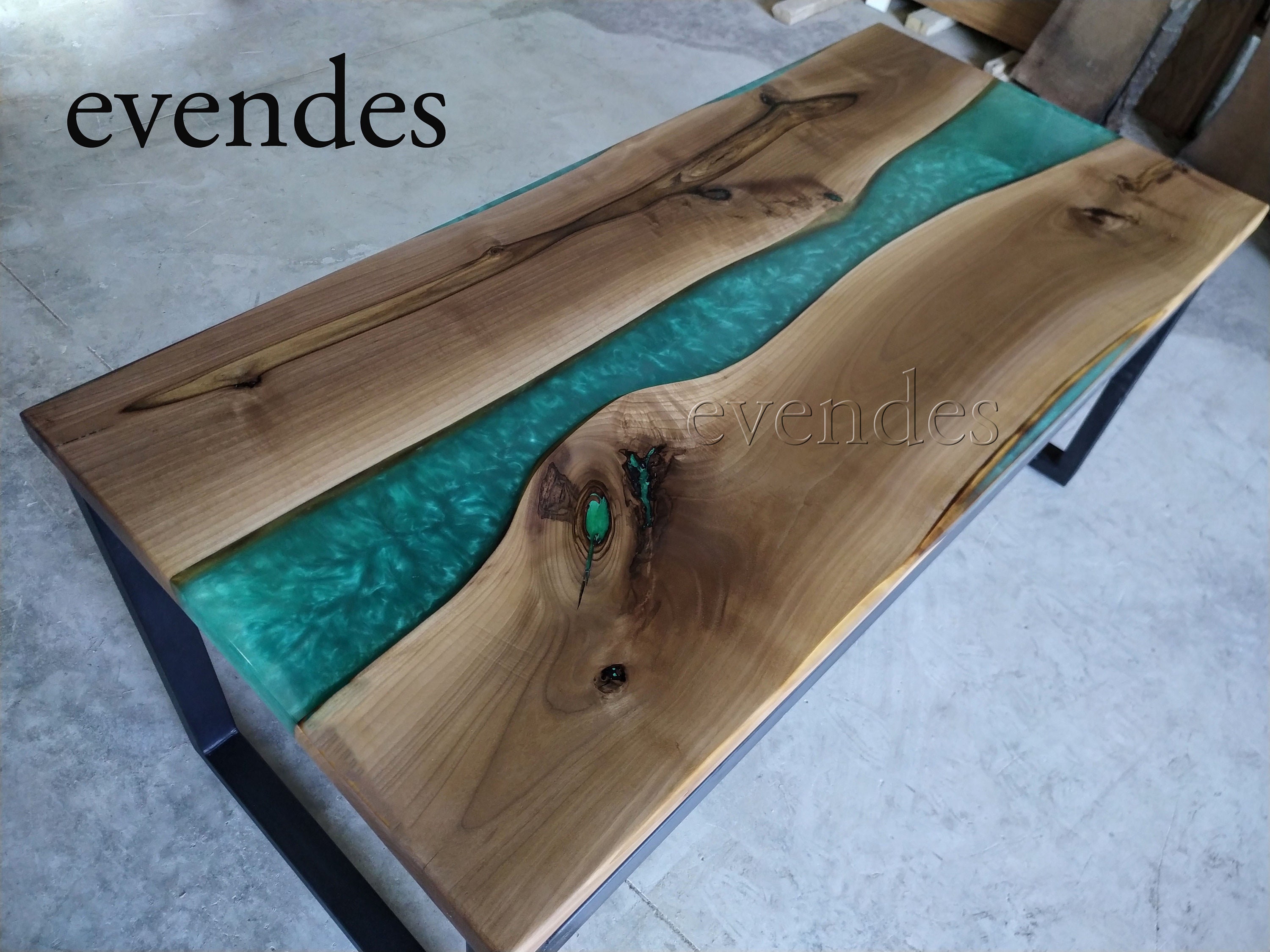 Epoxy table decor dining table office desk river table | Etsy