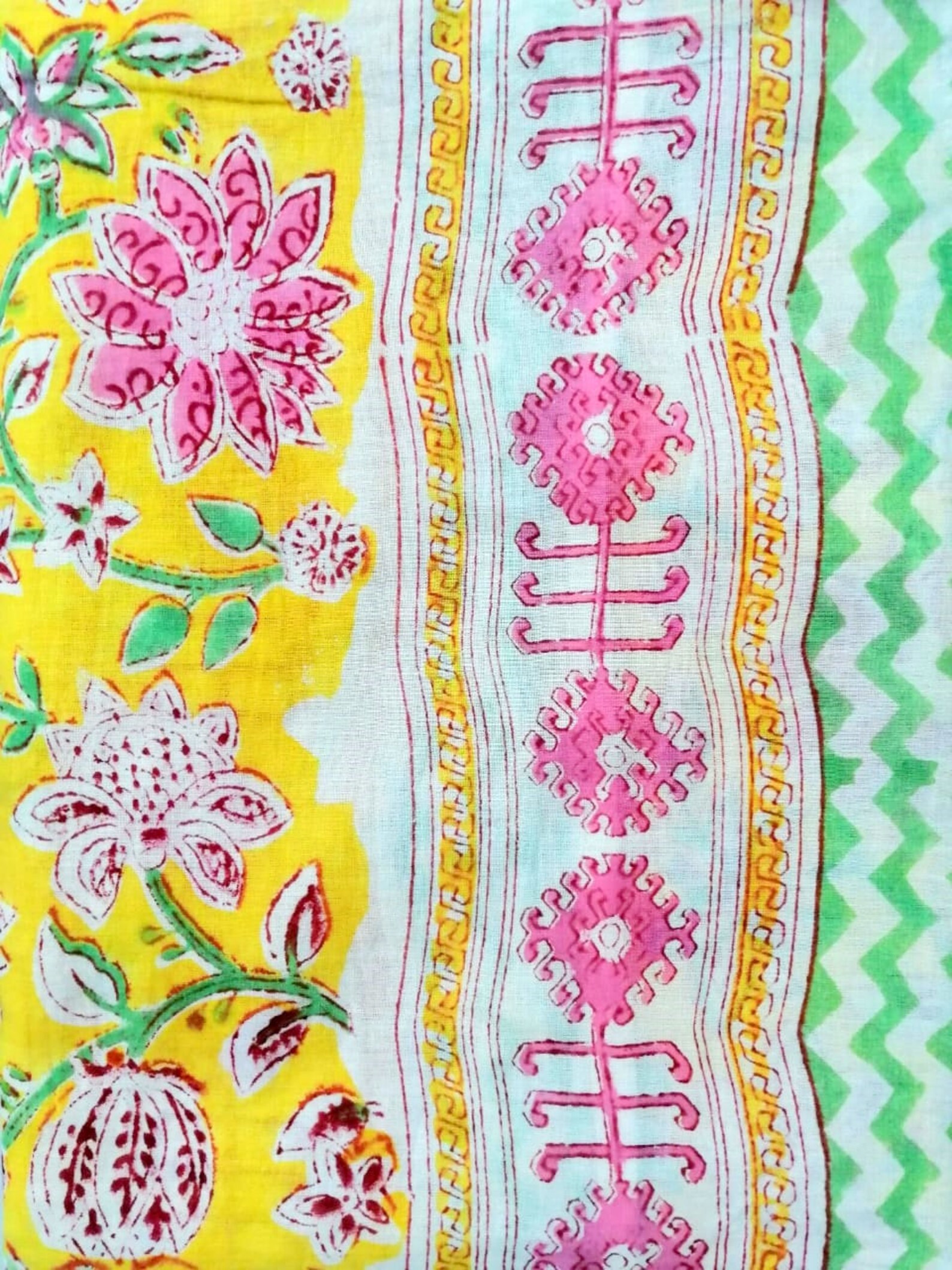 Indian Block Printed Sarong Cotton Handmade Sarong Wooden - Etsy