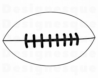 Football outline svg | Etsy