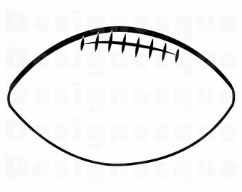 Football outline svg | Etsy