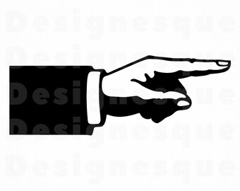 Pointing Finger Svg | Etsy