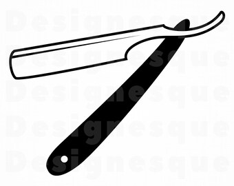 Straight Razor Svg | Etsy
