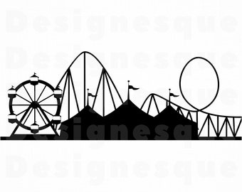 Roller coaster svg | Etsy
