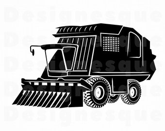 Harvester svg file | Etsy