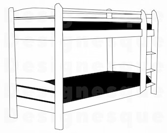 Bunk Bed Svg | Etsy