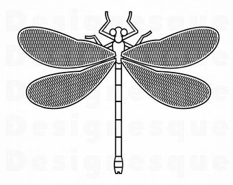 Dragonfly dxf | Etsy