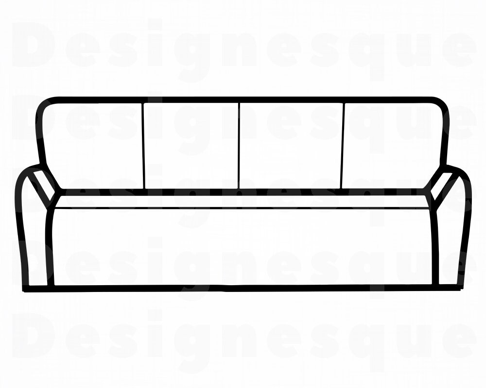 Couch SVG Sofa Svg Couch Clipart Couch Files for Cricut | Etsy
