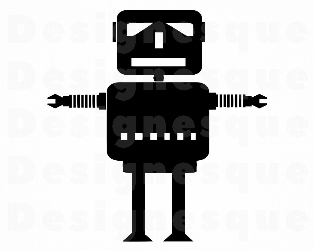 Robot Files for Cricut Robot Dxf Png Eps Vector Robot SVG Alien Svg ...