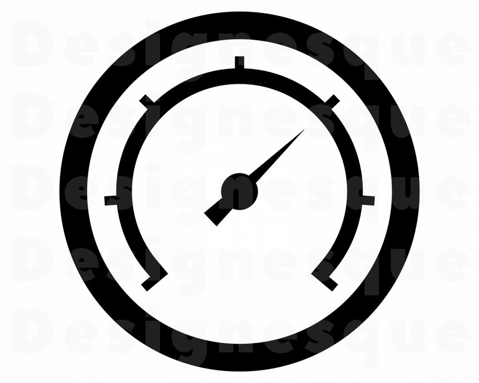 Speedometer SVG Gauge Icon SVG Speedometer Clipart | Etsy
