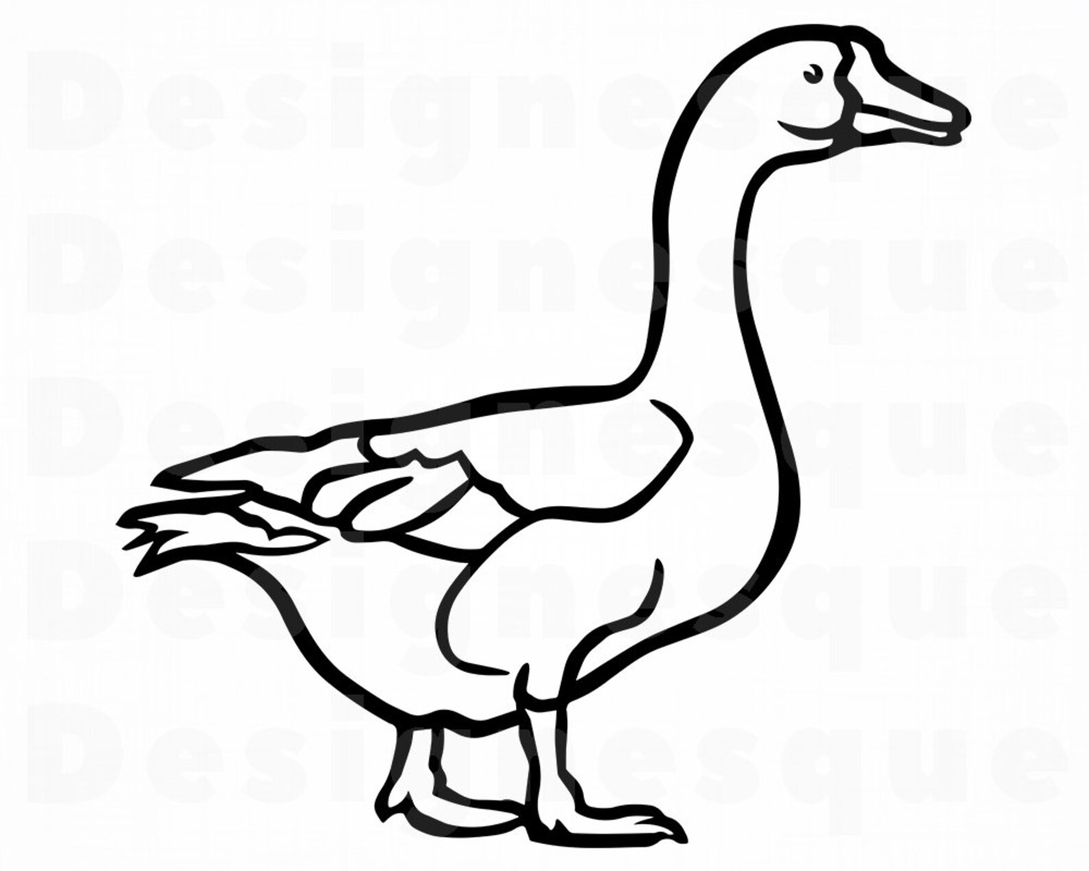 Goose 3 SVG Goose SVG Geese Svg Goose Clipart Goose Files | Etsy