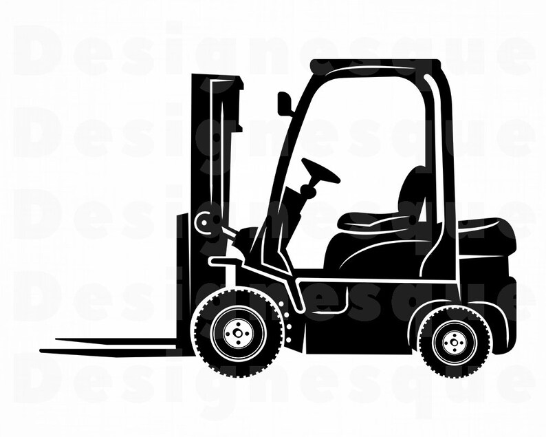 Eps Vector Forklift Files for Cricut Forklift #2 SVG Forklift Dxf ...